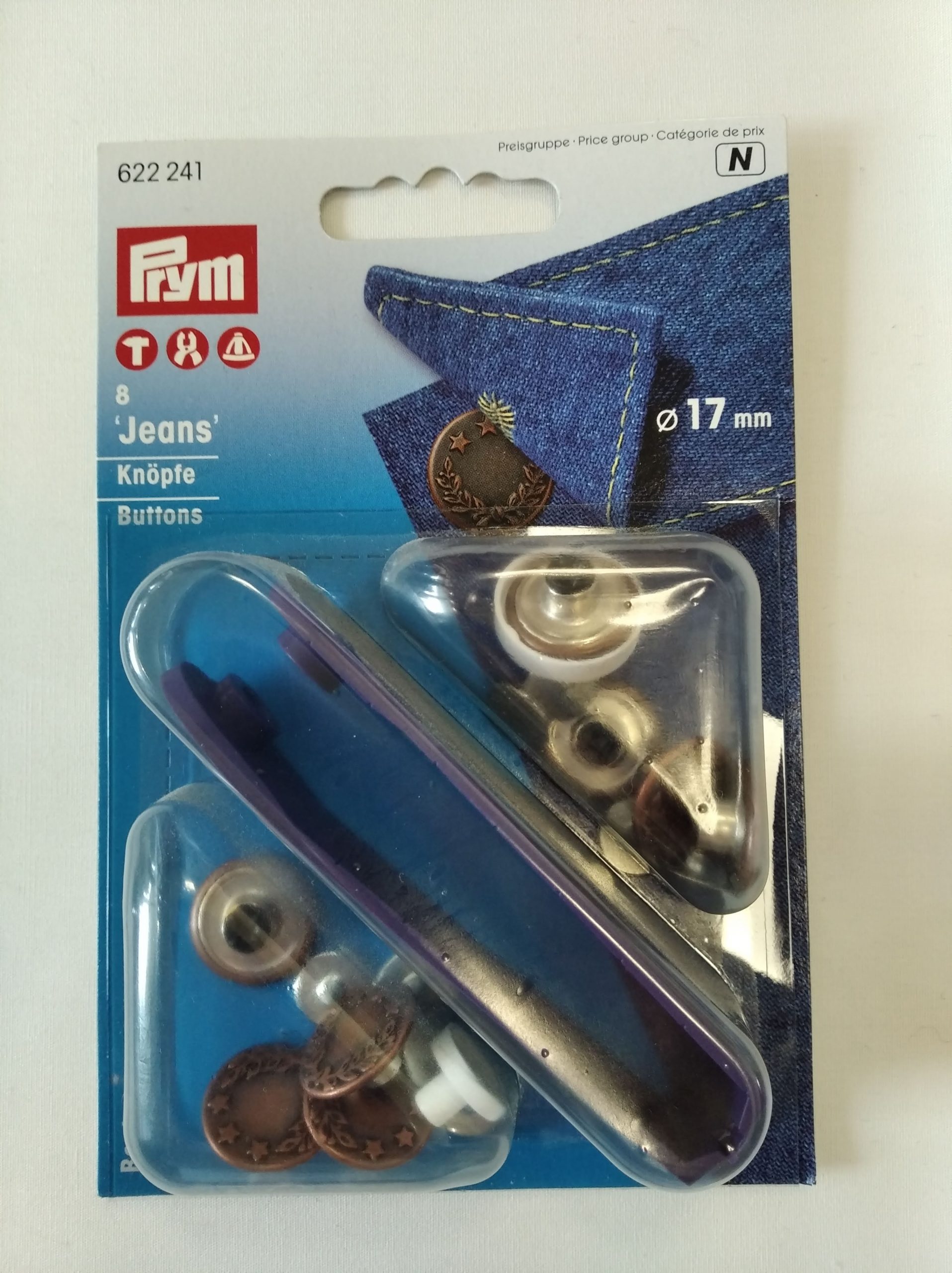 Prym Brass Jeans Buttons - Lozawool